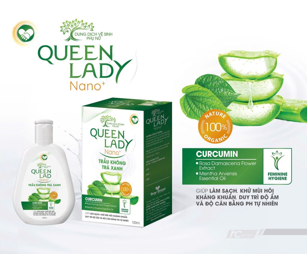 Dung dịch vệ sinh phụ nữ Queen Lady Nano Plus - Tony Pharma Saigon
